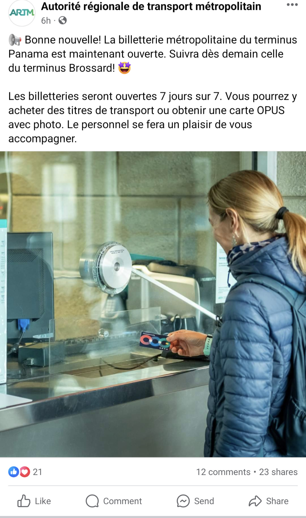 ARTM Discussion générale 466 par Filyx20 Transport en commun