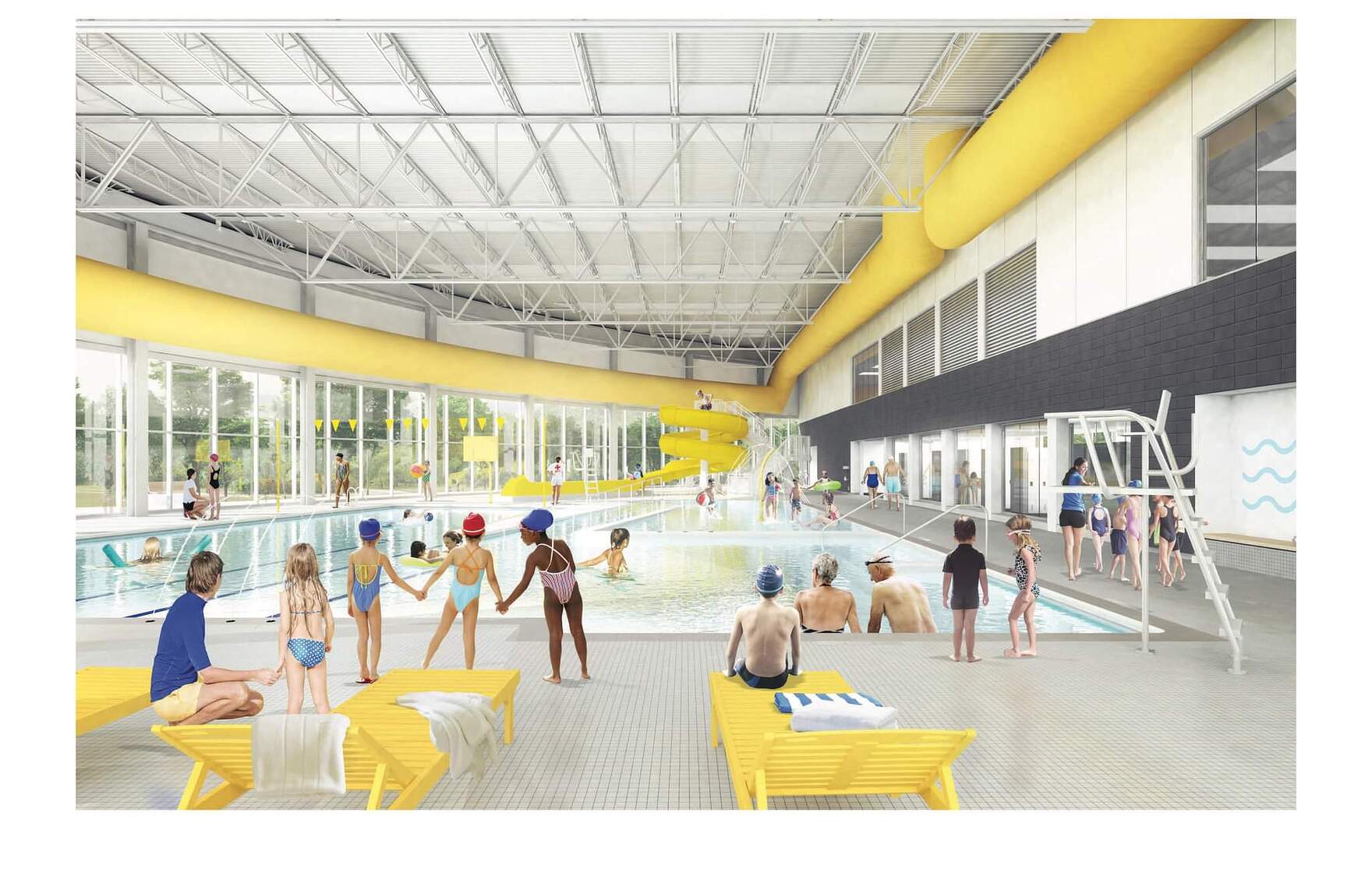 Complexe aquatique de Laval (2024) - Projets terminés - Agora Montréal