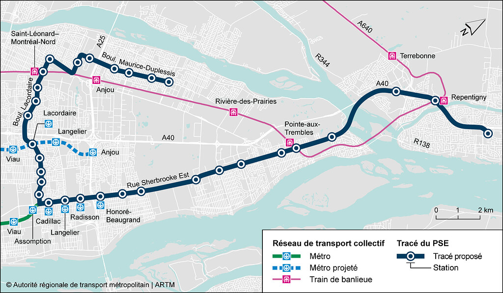 Projet structurant de l’Est (PSE) - Transport en commun - Agora Montréal