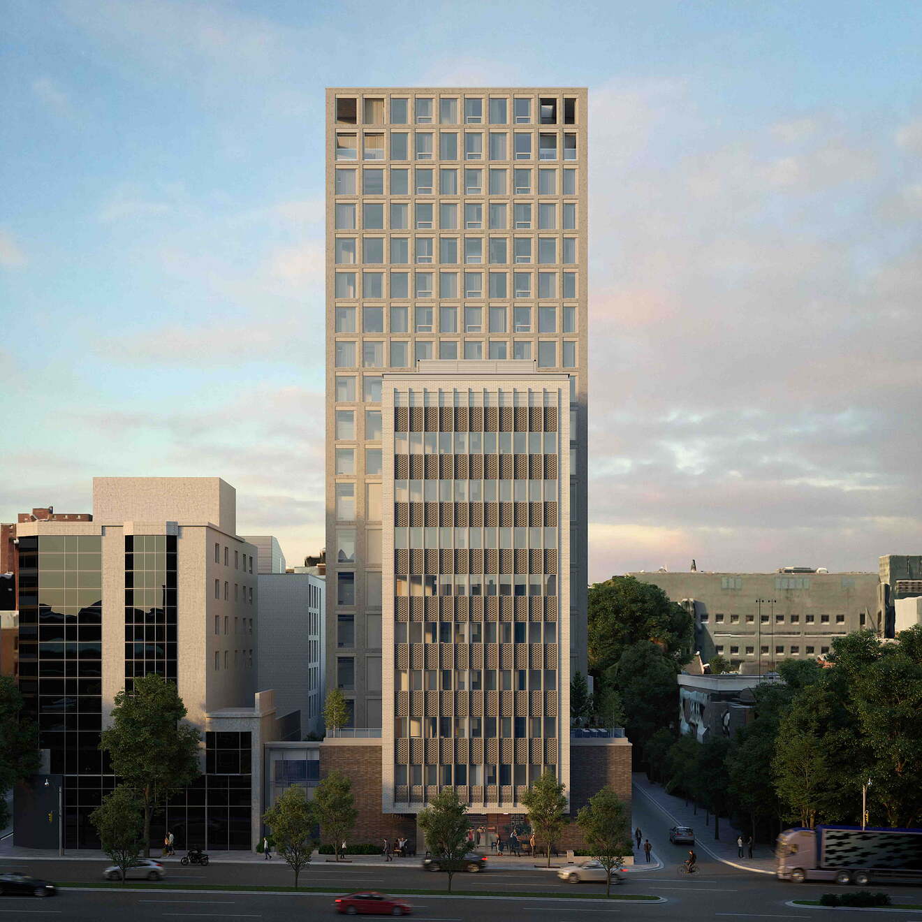 Tour Fides - 7, 19 étages - Projets en construction - Agora Montréal